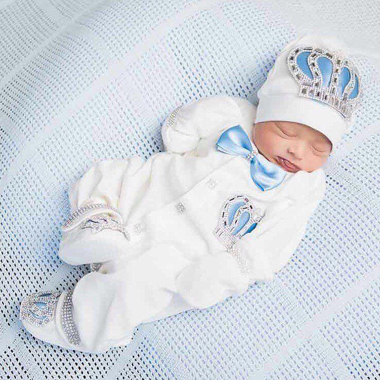 Crown Jewels Set (Baby Blue) – Itty Bitty Toes