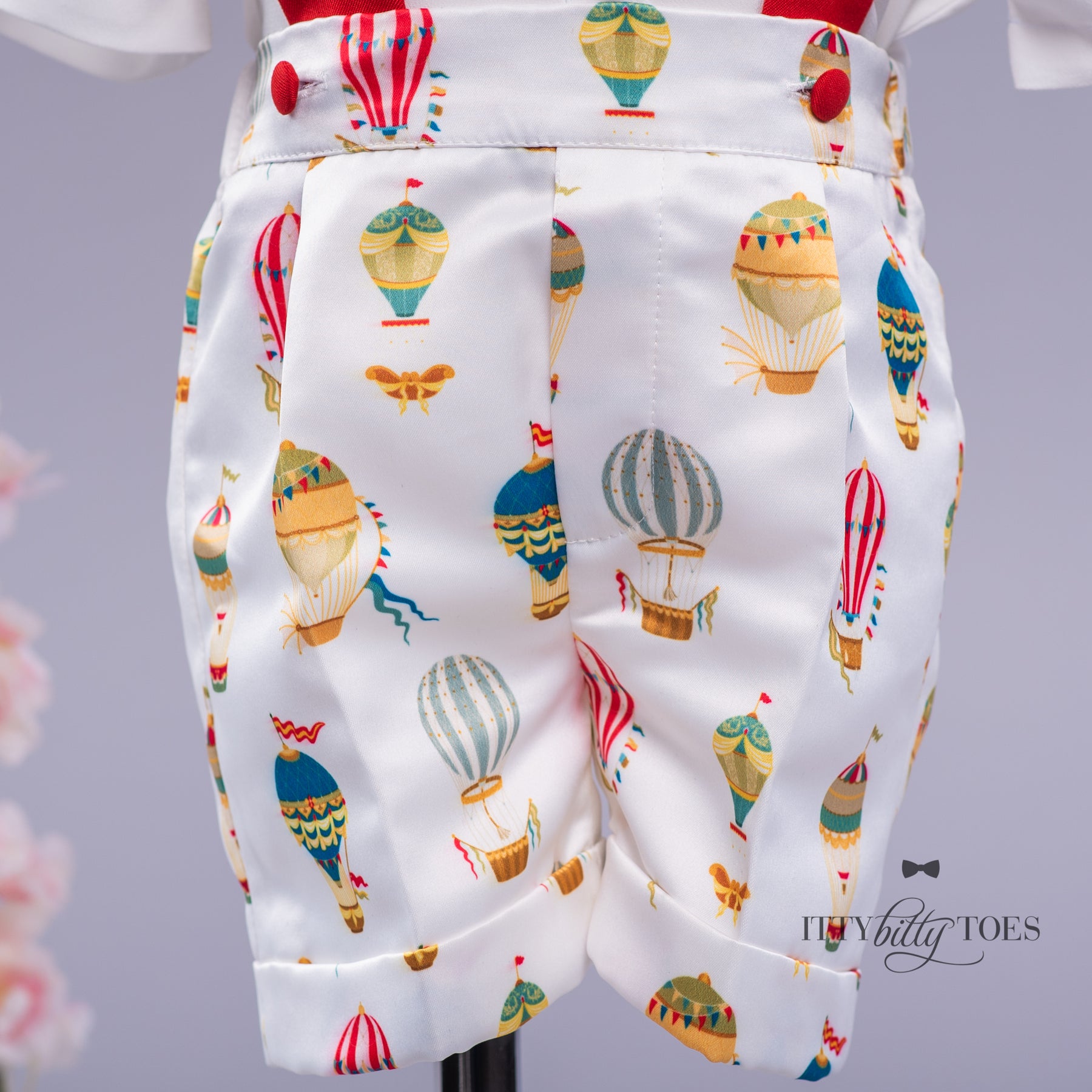 Red Balloon Suspender Set – Itty Bitty Toes